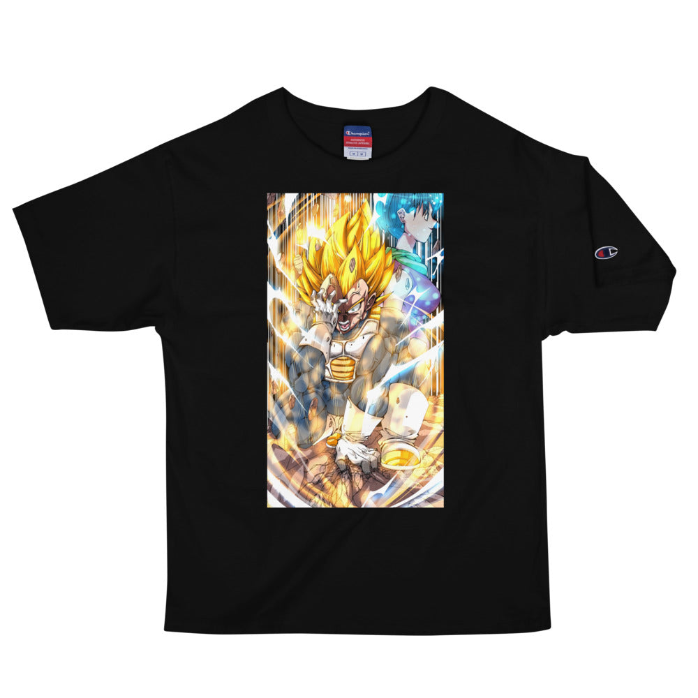 Dragonball Z Vegeta SSJ1 Bulma Men's Champion T-Shirt
