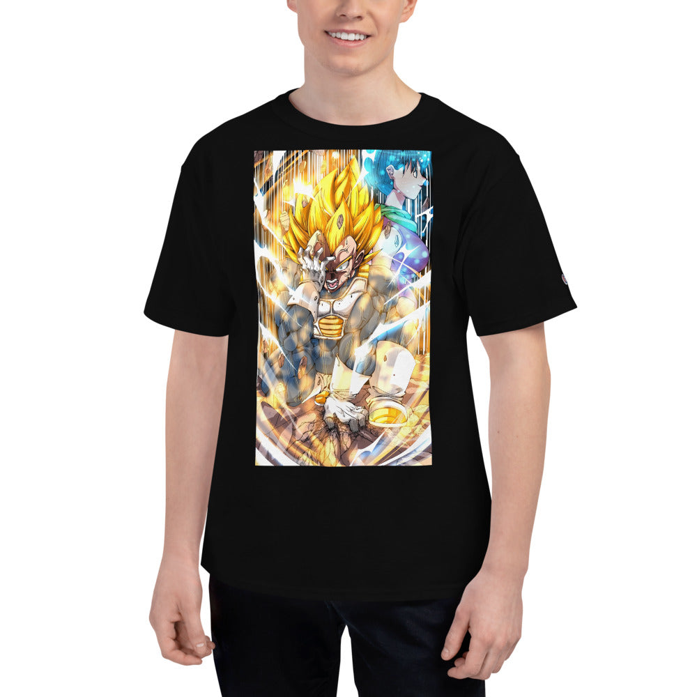 Dragonball Z Vegeta SSJ1 Bulma Men's Champion T-Shirt
