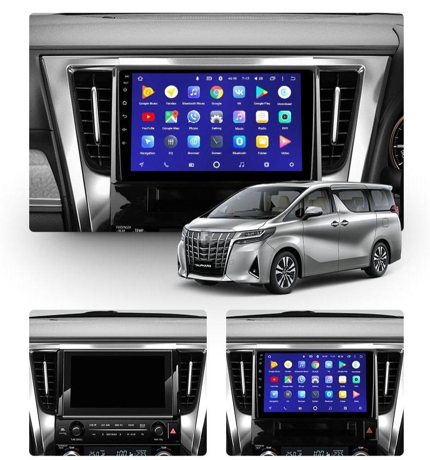 10.2" Android 8.1 Toyota Alphard H30 2015 - 2020
