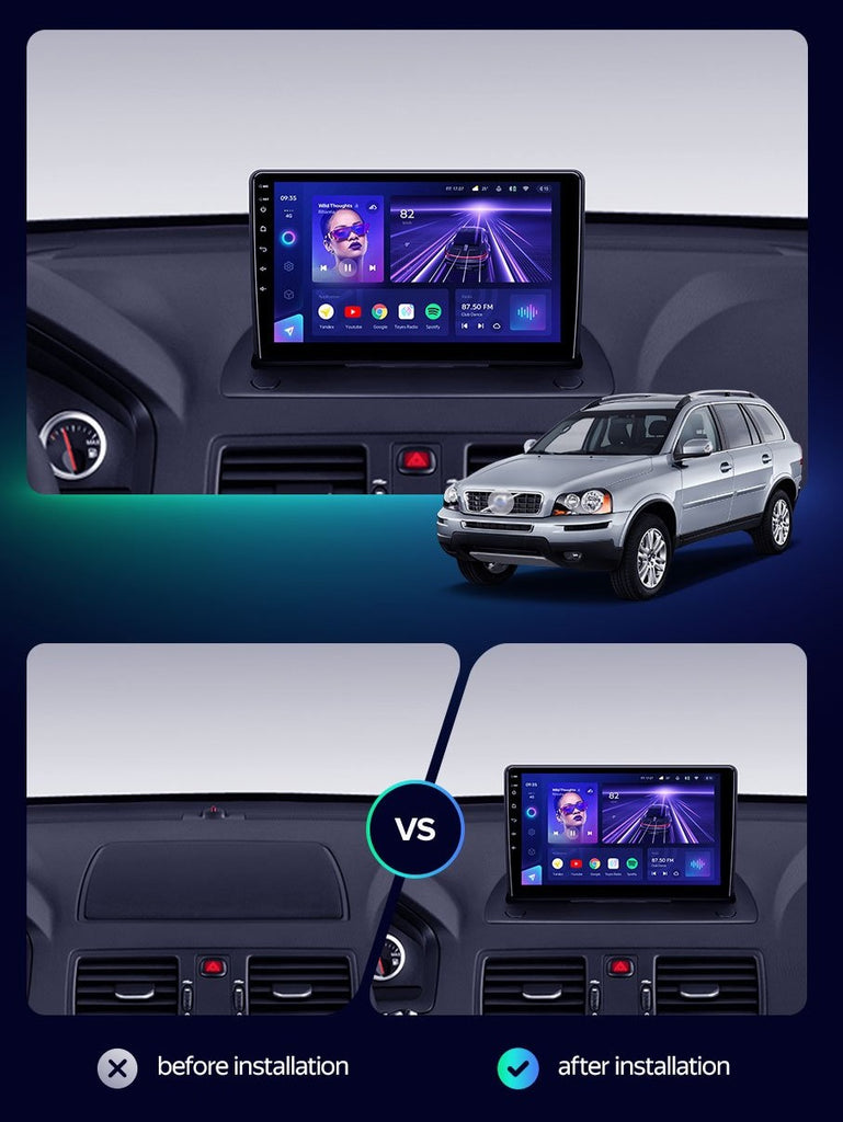 10.2" Android 10.0 For Volvo XC90 C 2002 - 2014