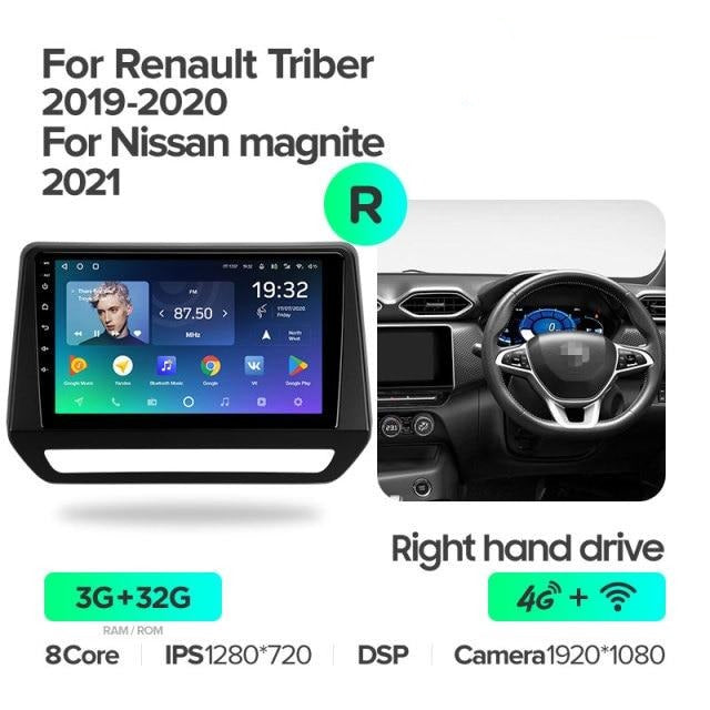 10.2" Android 10.0 For Renault Triber 2019 - 2020