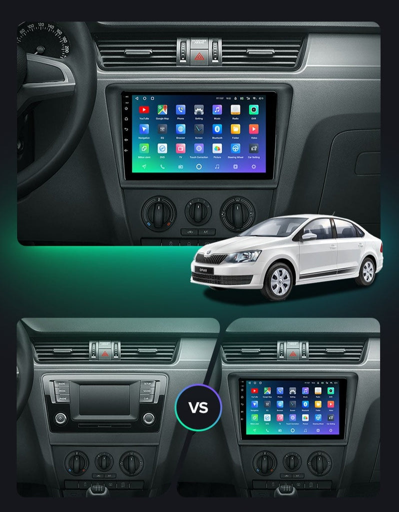 10.2" Android 10.0 For Skoda Rapid NH3 NH1 2012 - 2020