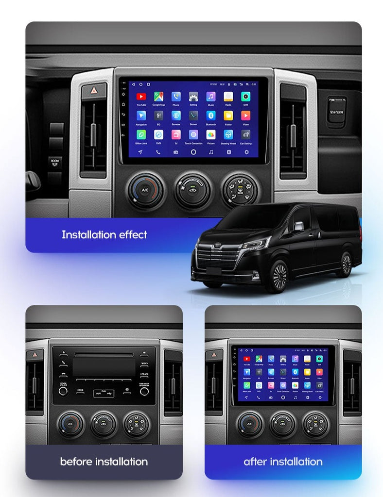10.2 Android 8.1 For Toyota Hiace H300 2019 - 2022